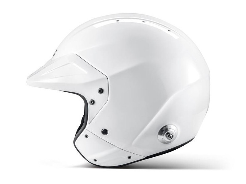 FIA SPARCO Flux RJ Open Face Helmet Rally Racing SNELL HANS Black/White ...