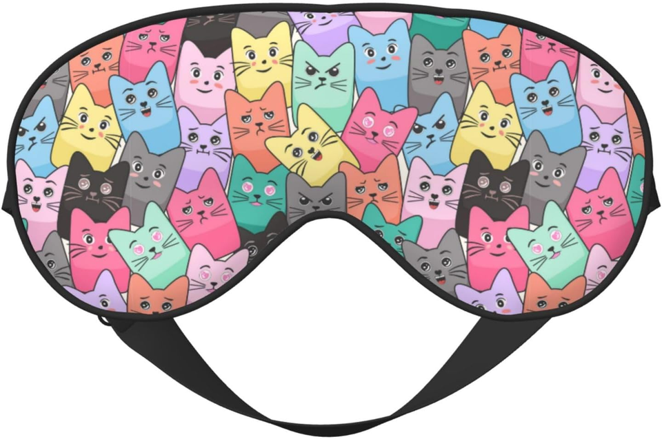 Frog Shadow on the Leaf Sleep Mask Eye Mask with Adjustable Strap Eye ...