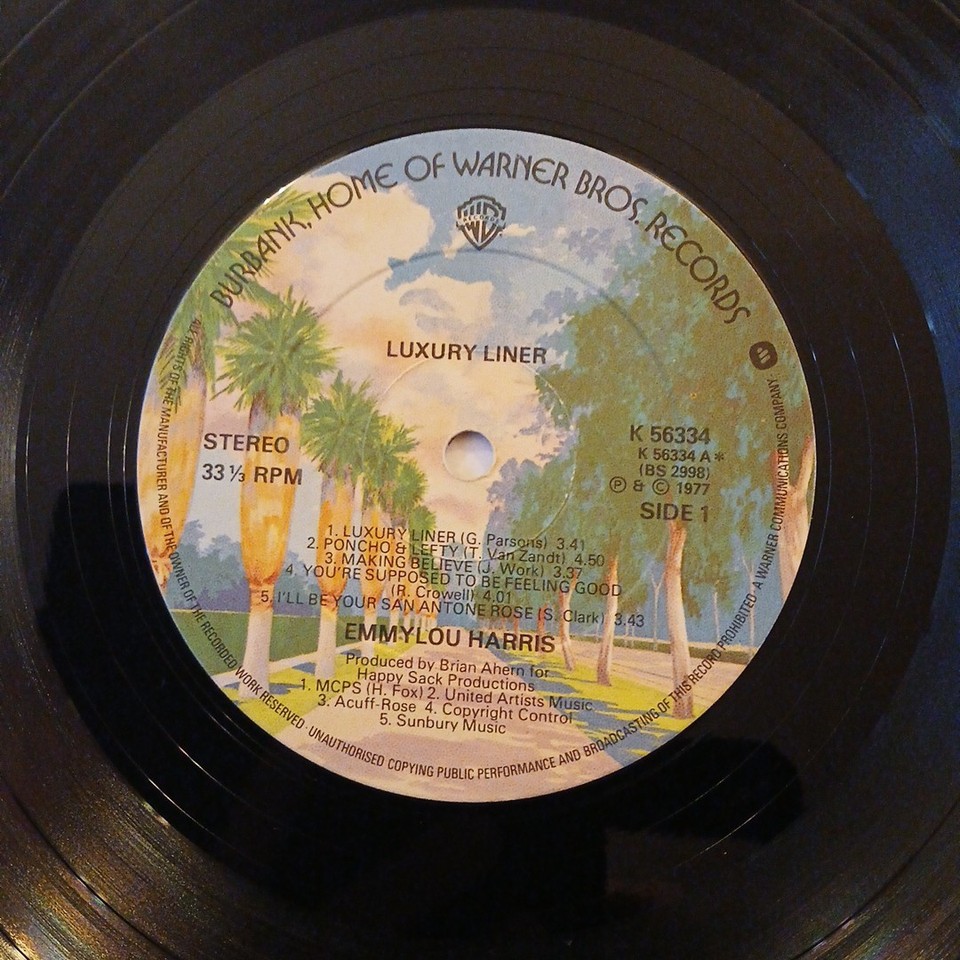 Emmy Lou Harris 'Luxury Liner' 12" Vinyl Album. Good Condition | eBay UK