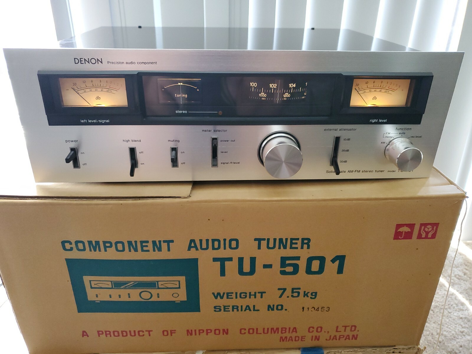 Denon TU-501 Vintage Audio Tuner + Original 2 Boxes RARE !!! | eBay