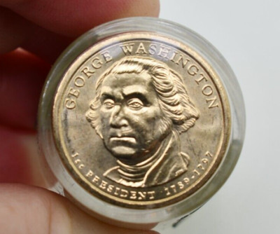 George Washington Presidential Dollar Roll ~ BU 12 COINS~ Danbury Mint ...