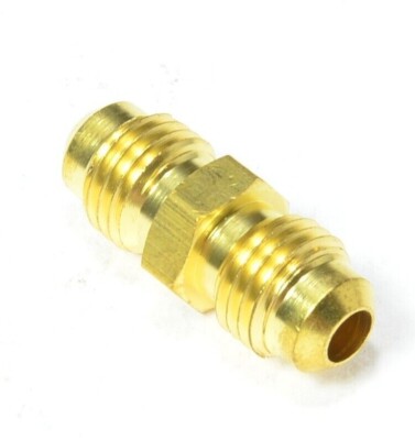 1/4 Tube Od Male Gas Flare Union Straight Propane Lng Sae 45 Brass ...