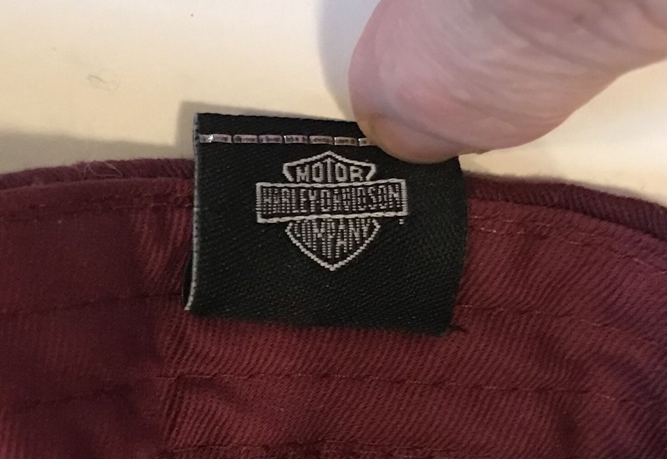 Harley Davidson Museum Hat Adult OSFM Maroon Red Cap Adjustable | eBay