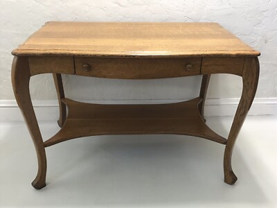 Tiger Oak Parlor Table by Wolverine Mfg. Company Detroit Michigan | eBay