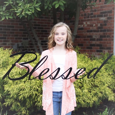 Blessed Cursive Wall Art, Blessed Word Art, Blessed Cursive Wall ...