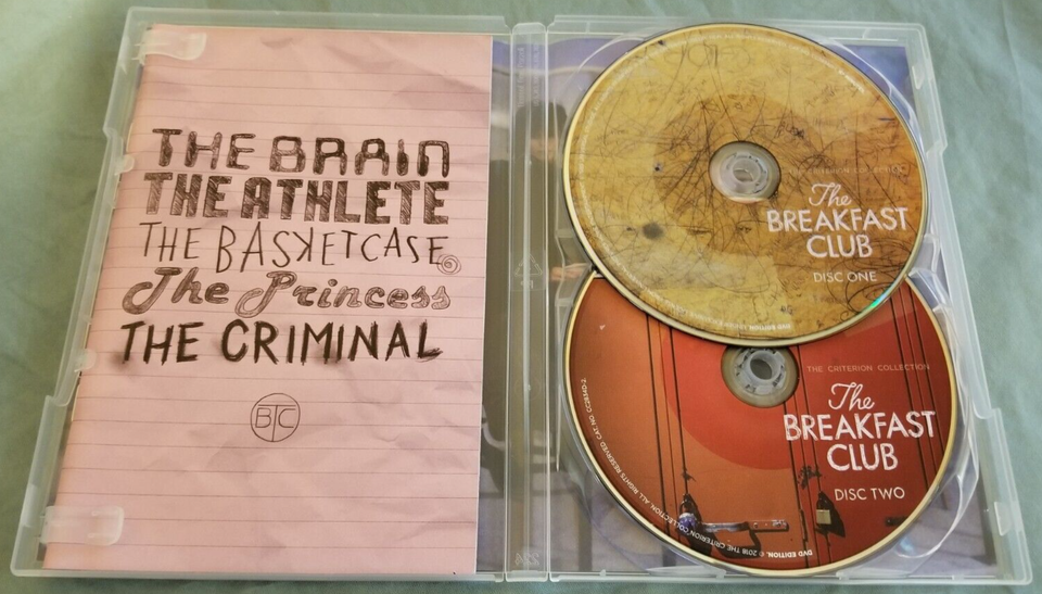 The Breakfast Club (Judd Nelson) ~ Criterion Collection #905 DVD ~ Free ...