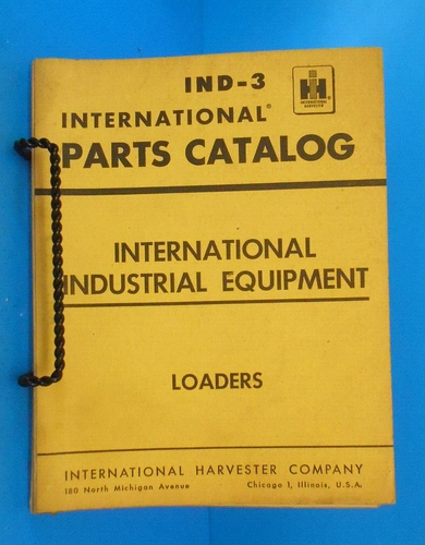 Vintage 1965 International Loaders IND-3 Parts Catalog [[7333]] | eBay