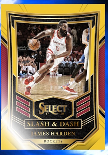 Panini NBA Dunk 2017-18 Select Slash & Dash GOLD James Harden SP #d/ DIGITAL | eBay