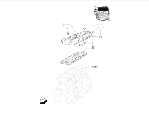 87800517-Cylinder Head Gasket For New Holland & Ford Original Parts | eBay