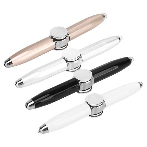 Fingertip Luminous Gyro Ballpoint Pen Finger Writing Pen With LED L_ss ...