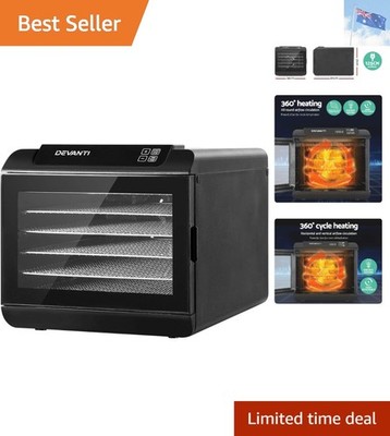 Professional 6-Tray Electric Dehydrator - Preserve Healthy Snacks ...