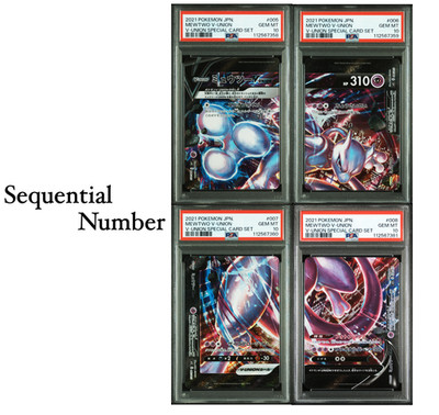 PSA 10 Mewtwo V Union Set Sequential Grades Gem Mint Japanese Pokemon ...