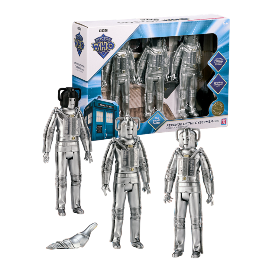 Doctor Who Revenge of the Cybermen Cyber Leader Action Figure Set Dr ...
