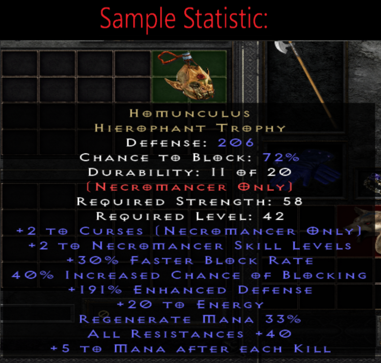 PC PS4 PS5 XBOX SWITCH HOMUNCULUS 180+ NECRO DIABLO 2 RESURRECTED ITEMS ...