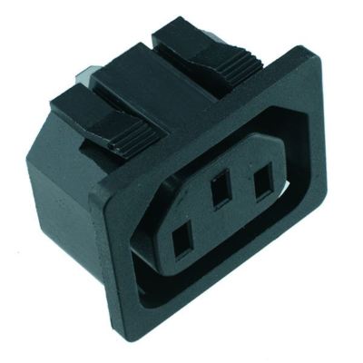 C13 Snap-Fit IEC Chassis Outlet Power Connector Panel Mount | eBay UK