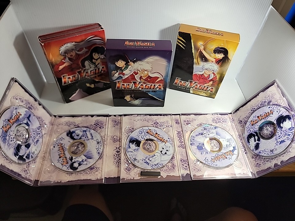 InuYasha DVD Seasons 1 - 3 Complete 3 Box Sets | eBay