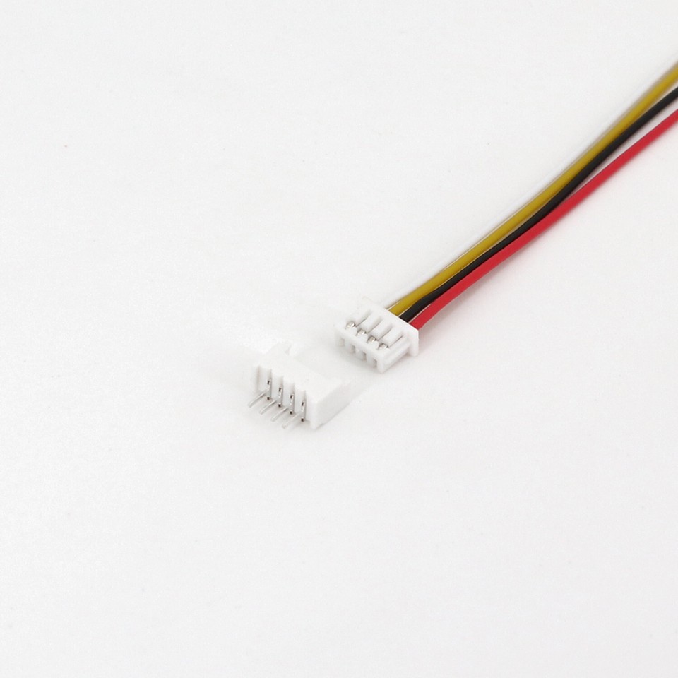 100Sets Micro JST 4-Pin Pitch 1.25mm Single End 15cm Wire To Board ...