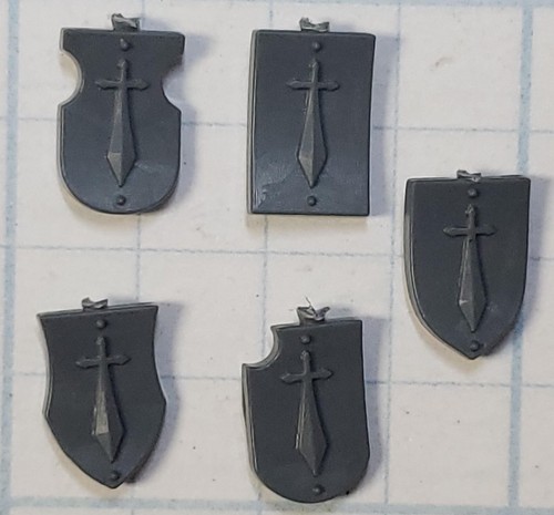Warhammer 40k Grey Knight Bits Terminator Shoulder Shield x5 Set ...