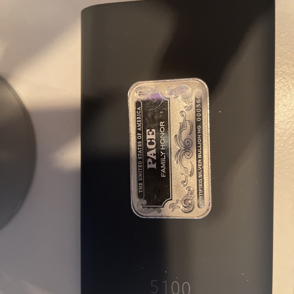 First National Mint And Trust Pace Family Honor 1/2 oz .999 Fine Silver ...