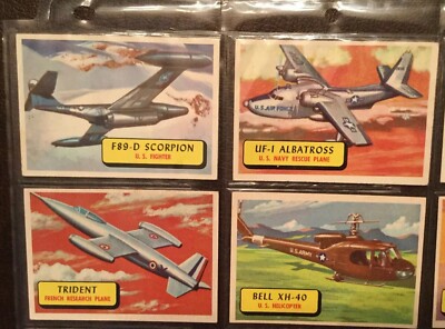 1957 Topps Planes High Grade lot of 8 | eBay