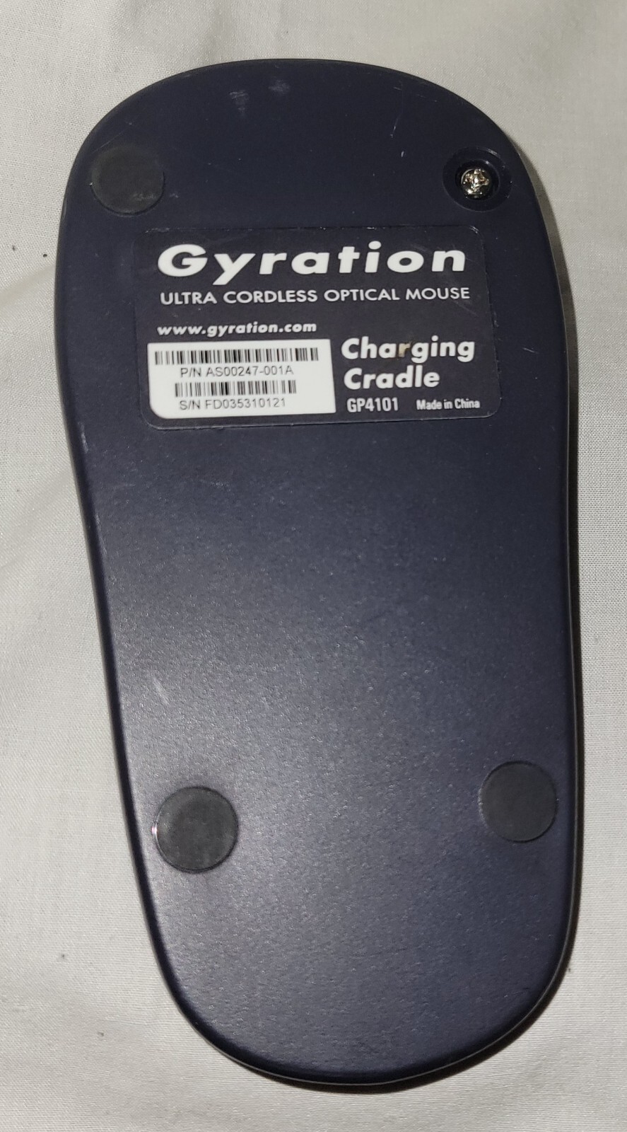 Gyration Charging Cradle GP4101 for Ultra Cordless Optical Mouse for ...