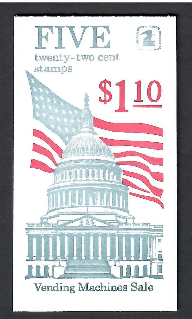 US UNEXPLODED Booklet # BK144 , Flag Over Capitol Dome ,VF OG NH - I ...