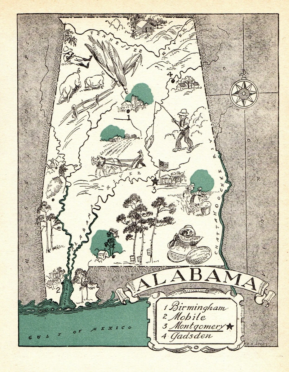 Map Of Mountains In Alabama
