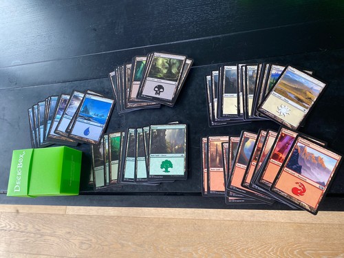 Magic the Gathering 125 Basic Lands (25 of Each Color Land) - MTG W ...