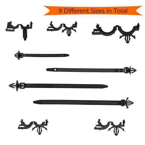 125Pcs Car Body Wiring Harness Clips Fastener Wire Loom Routing Cable ...