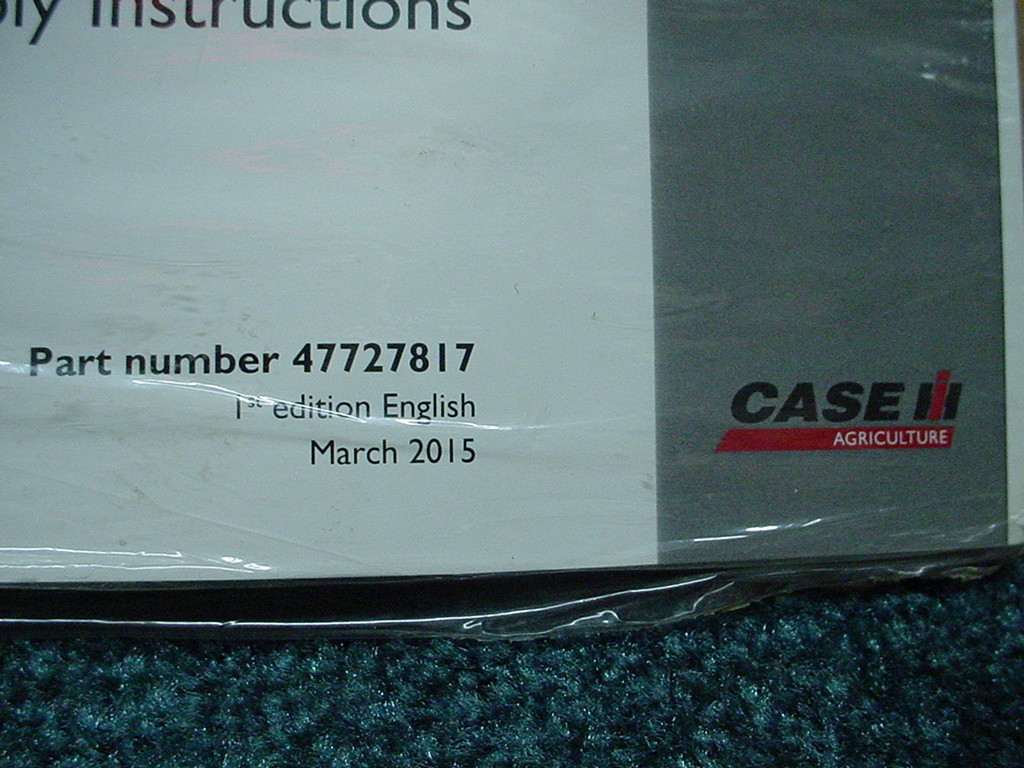 Case-IH 375 Disk Harrow 22'-37' True Tandem Assembly Manual 2015 NIP | eBay