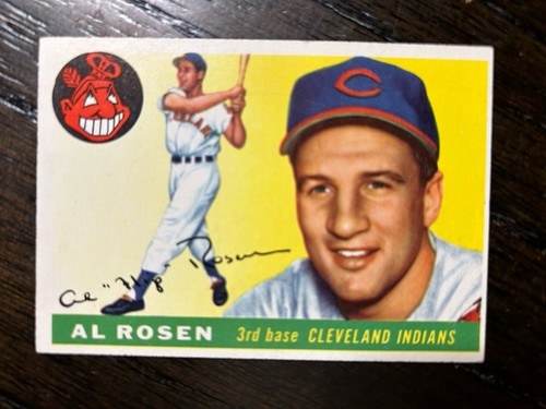 1955 TOPPS “AL ROSEN” #70 3rd BASE CLEVELAND INDIANS. EXCELLENT ...