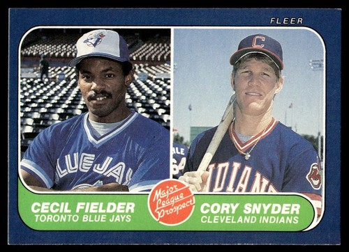 1986 Fleer Cecil Fielder/Cory Snyder Rookie #653 | eBay