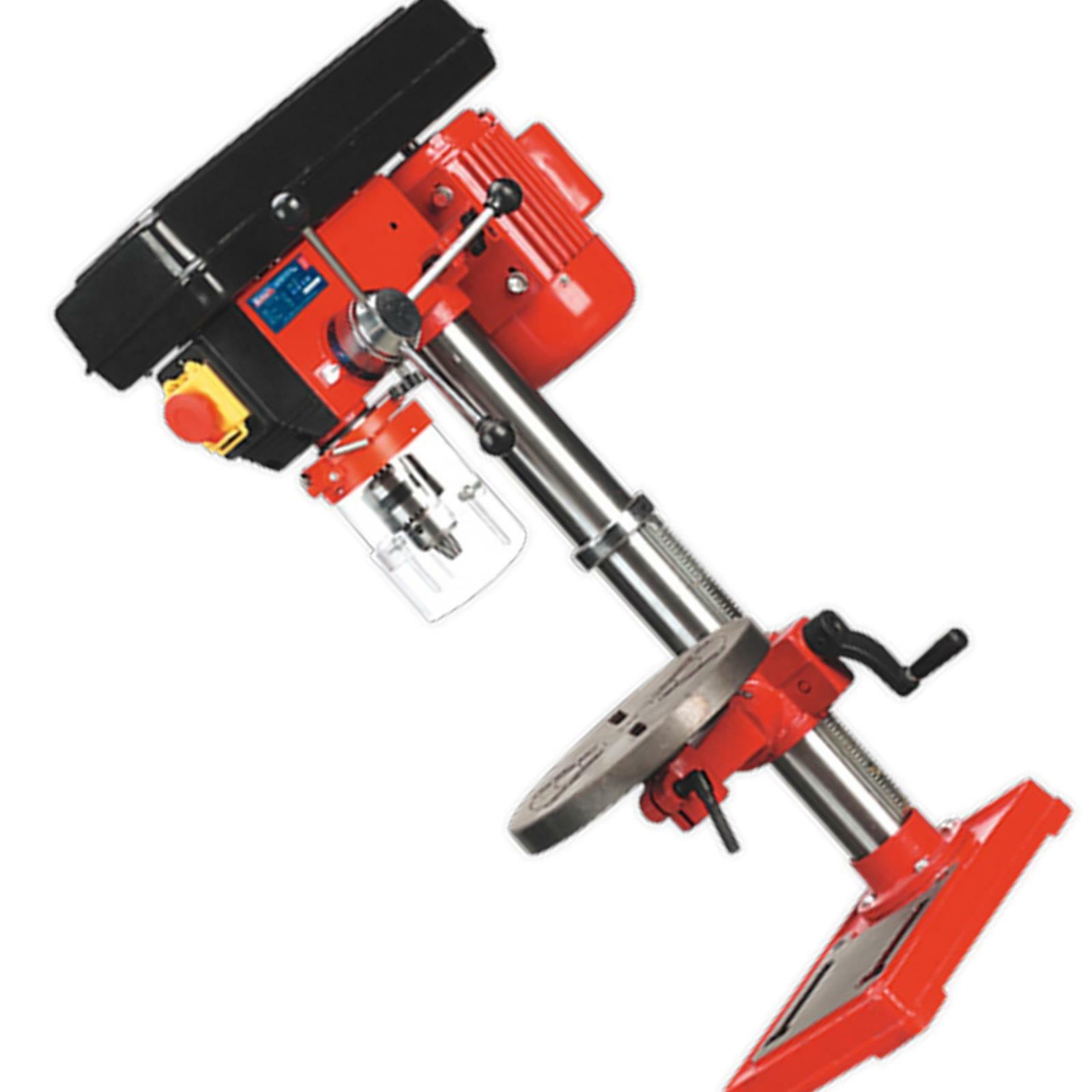 Sealey Pillar Drill Bench Heavy Duty 370W 16mm Chuck 12 Speed Drilling ...