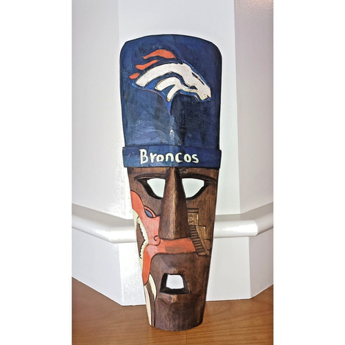 Boise State University BSU Broncos Tiki Wall Mask Idaho College Man ...