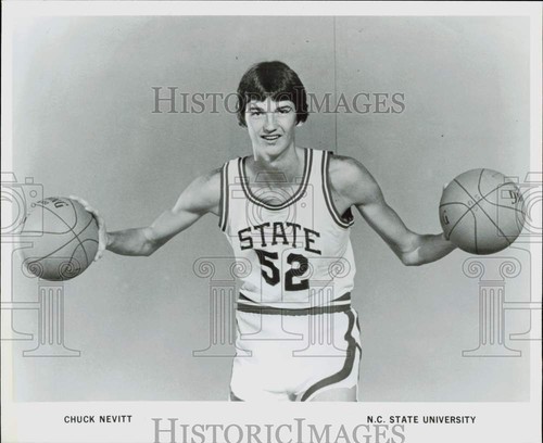 1980 Press Photo Chuck Nevitt, North Carolina State University ...