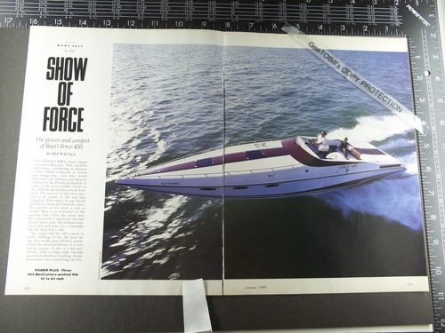 1989 7 page SPAN magazine FEATURE, with pictures on Baja's Force 420 ...