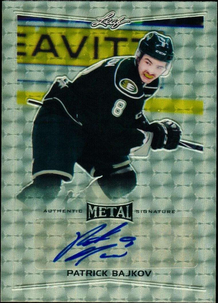 2015-16 Leaf Metal - Patrick Bajkov #BA-PB1 Gold Super Prismatic /1 (AU ...