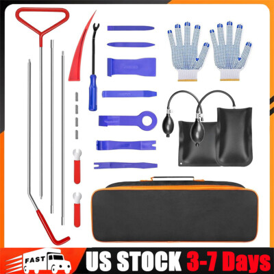 24Pcs Emergency Auto Tool Car Window Door Lock Unlock Out Repair Tool ...