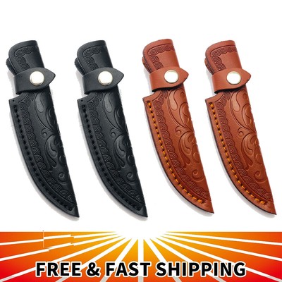1/2-Pack Leather Sheath Small Fixed Blade Straight Knife Sheath ...