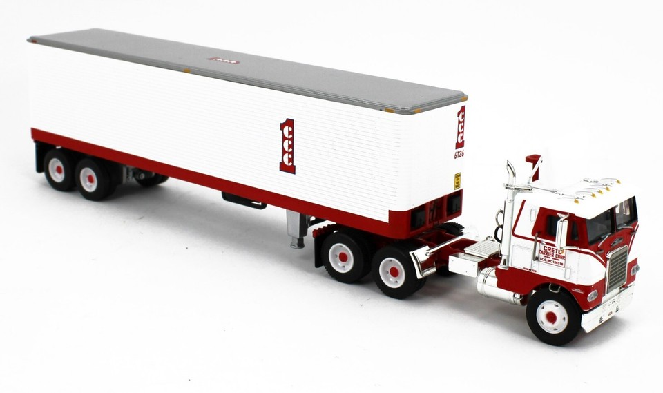 2023 DCP 1:64 *CRETE CARRIER CORP* White-Freightliner COE w/40' Vintage ...