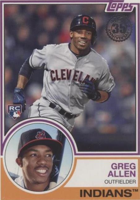 2018 Topps - 1983 Topps Design Rookies Greg Allen #83-10 (RC) for sale ...