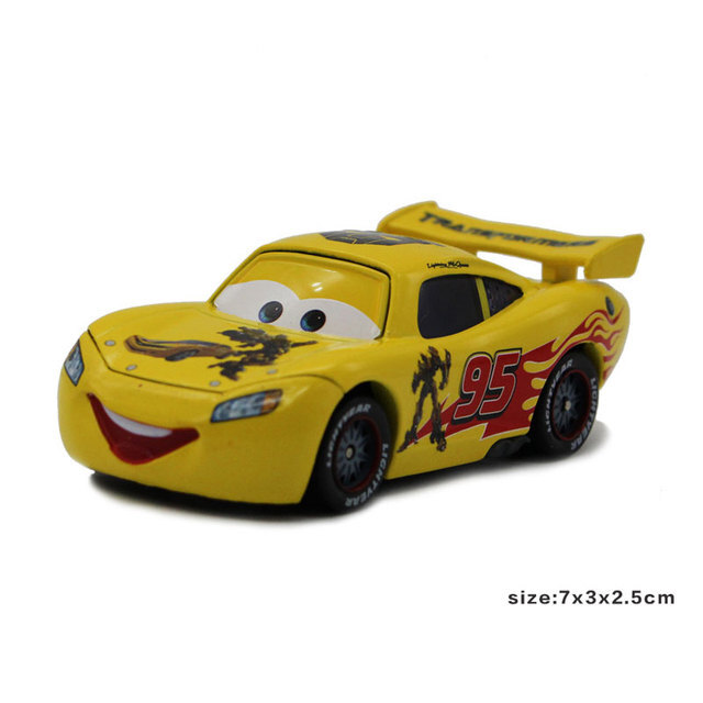 Disney Pixar Cars Transformers Lightning McQueen 1:55 Diecast Model Car ...