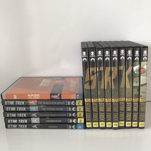 Star Trek Movie Collection DVD Bundle 6 Original Films + Tv Series ...