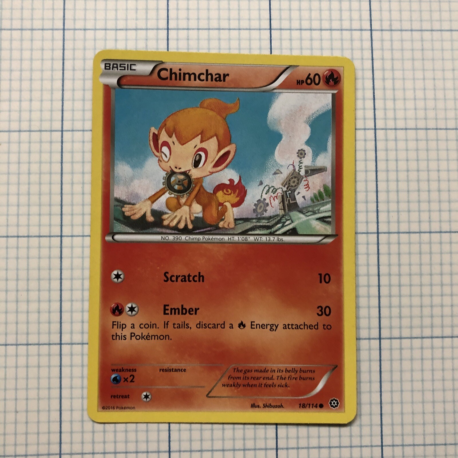 Pokémon TCG Chimchar Steam Siege 18/114 Regular Common | eBay