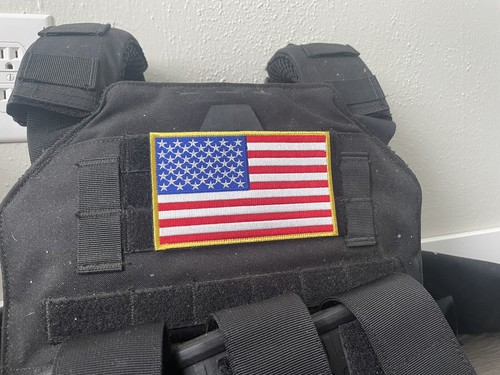 USA American Flag Patches Oversized 3"X5" Hook and Loop Military Tactical Morale | eBay Australia