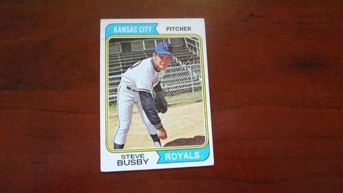 1974 TOPPS # 365 STEVE BUSBY BASEBALL CARD | eBay