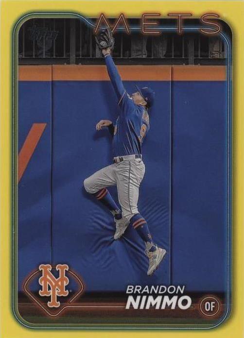 2024 Topps Series 1 - Brandon Nimmo #59 Yellow for sale online | eBay