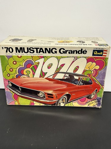 REVELL 1970 MUSTANG GRANDE 1/25 SCALE MODEL KIT UNBUILT RARE | eBay