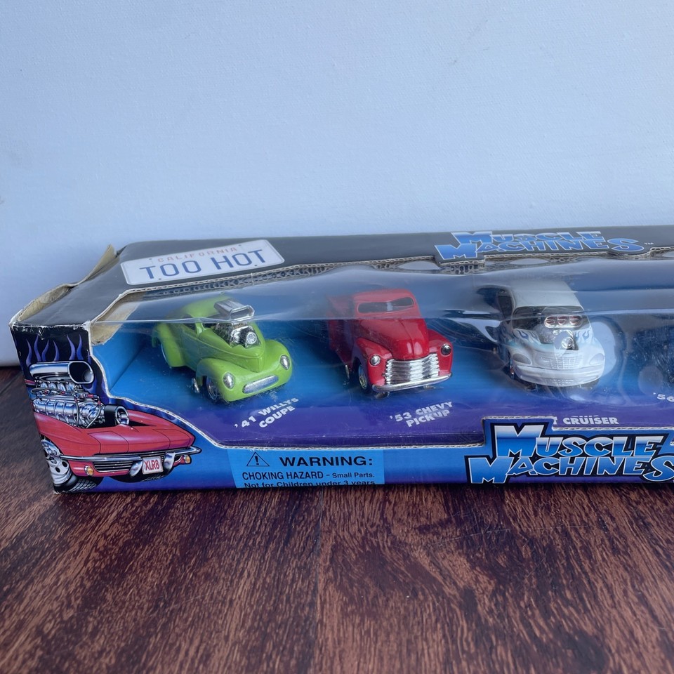 Muscle Machines 1:64 California Too Hot 5-Pack Diecast NIB Willy’s ...