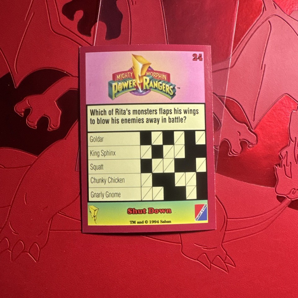 1994 Mighty Morphin Power Rangers Trading Card #24 The Green Ranger | eBay